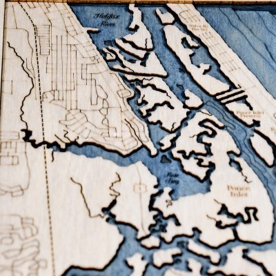 Ponce Inlet 4 Level Nautical Chart Wall Art - 16”x 20” - Sea and Soul ...