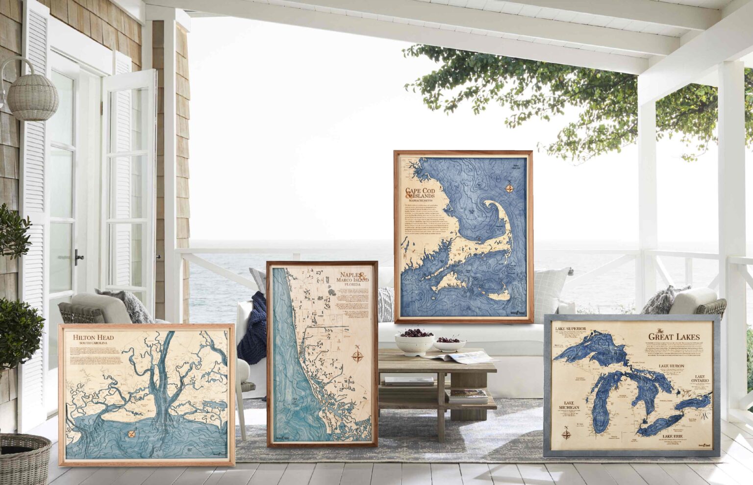 Charleston Nautical Map Wall Art - Sea and Soul Charts