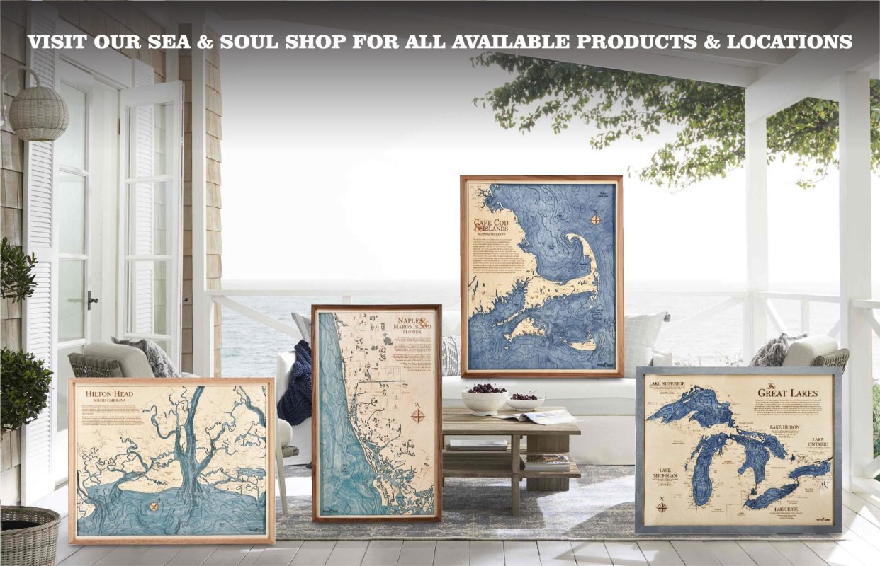 Finger Lakes Nautical Map Wall Art - Sea and Soul Charts