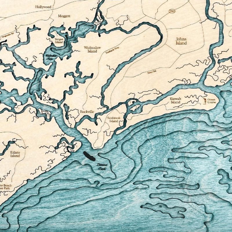Charleston Nautical Map Wall Art - Sea and Soul Charts