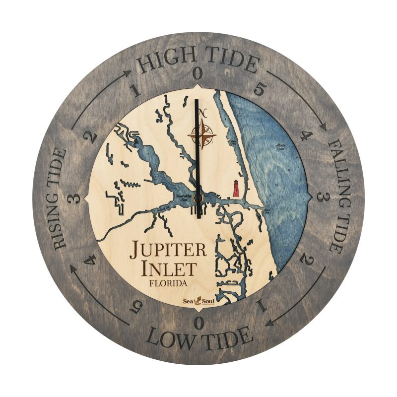 Sea and Soul Charts Jupiter Inlet Tide Clock - Sea and Soul Charts