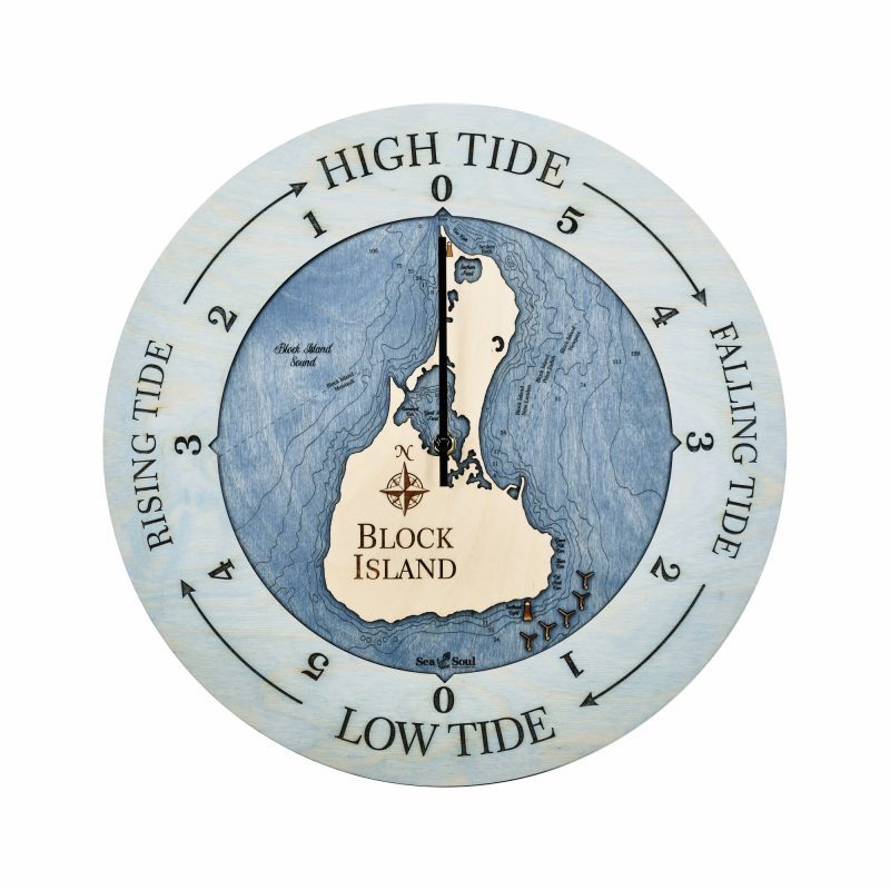 Block Island Tide Clock - Sea and Soul Charts