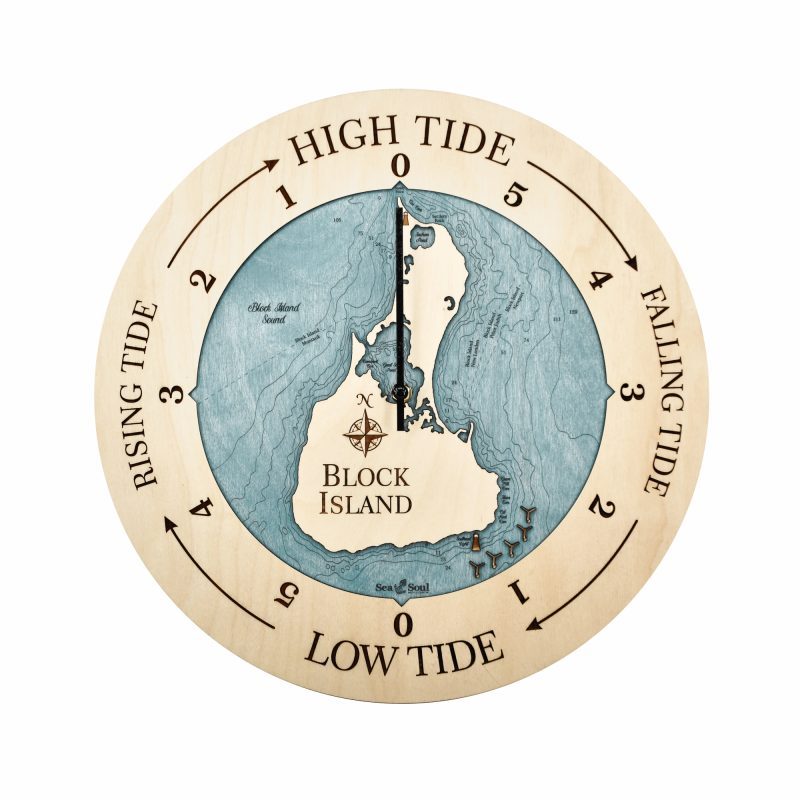 Block Island Tide Clock - Sea and Soul Charts