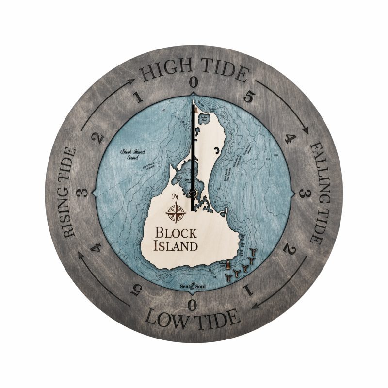 Block Island Tide Clock - Sea and Soul Charts