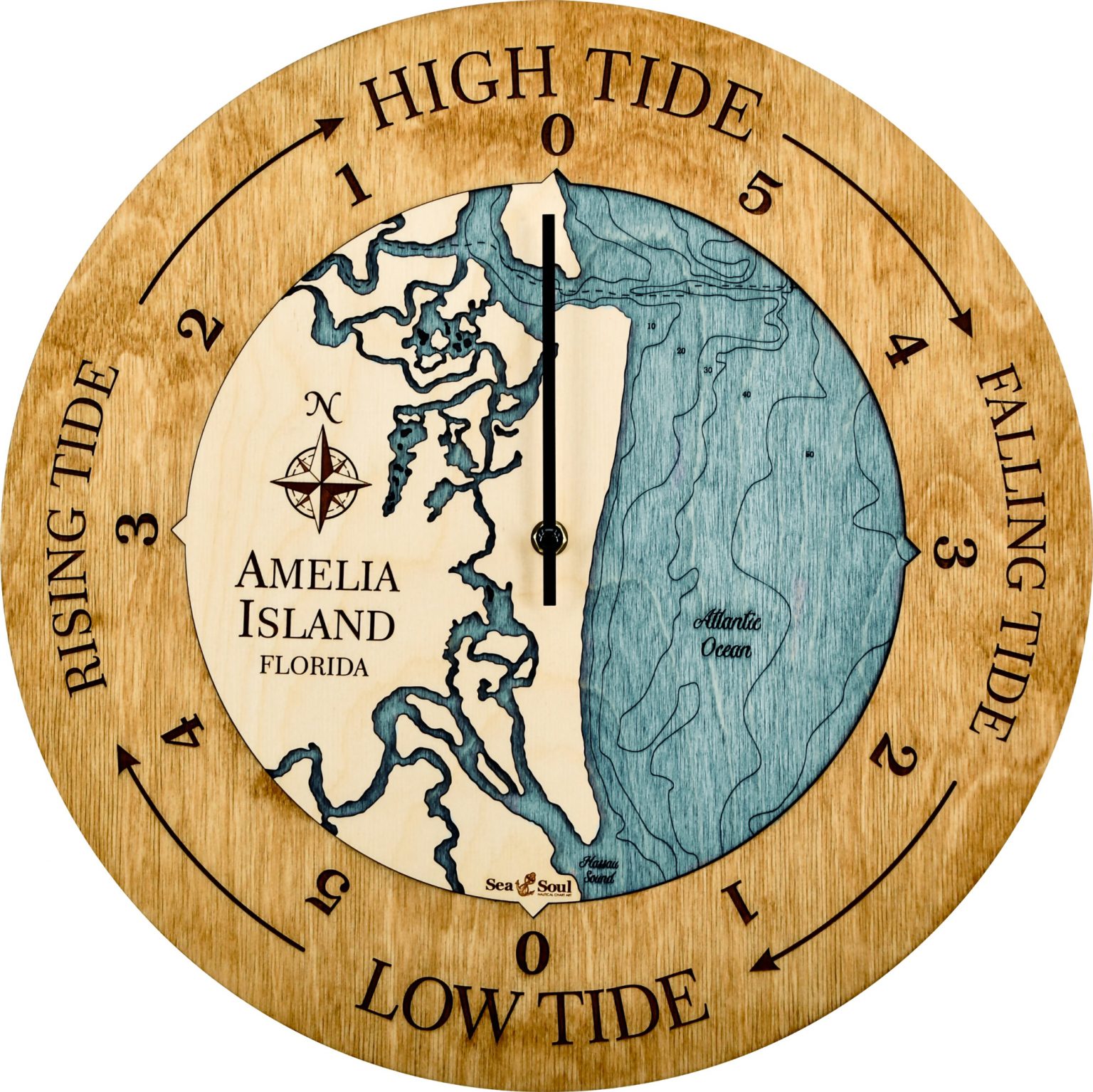 East Coast Tide Clocks - 16" - Sea and Soul Charts
