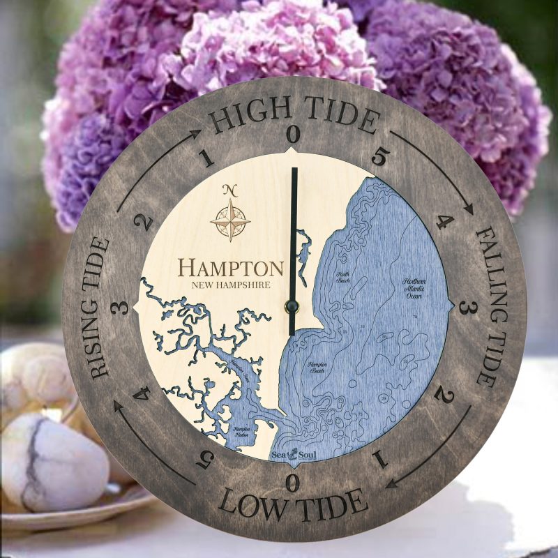 Hampton New Hampshire Tide Clock - Sea and Soul Charts