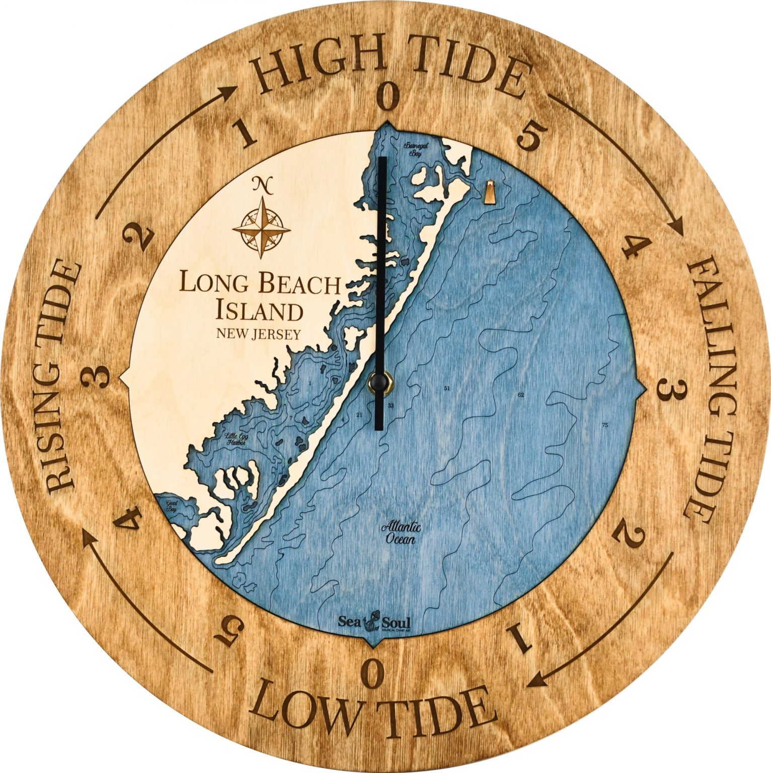 Long Beach Island Tide Clock - Sea and Soul Charts