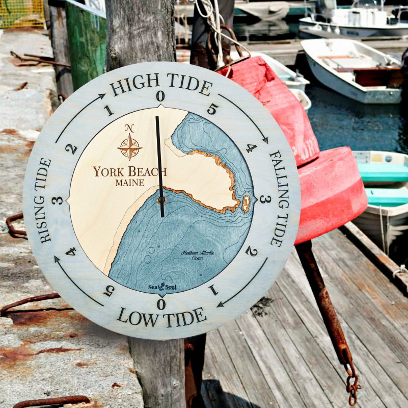 York Beach Tide Clock - Sea and Soul Charts
