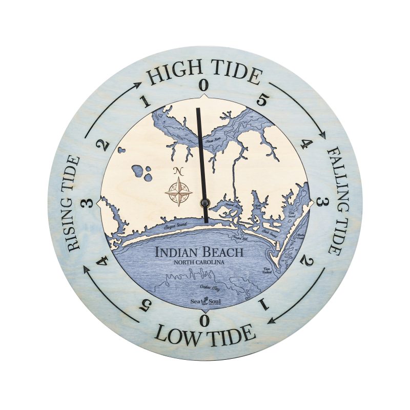 Indian Beach Tide Clock - Sea and Soul Charts