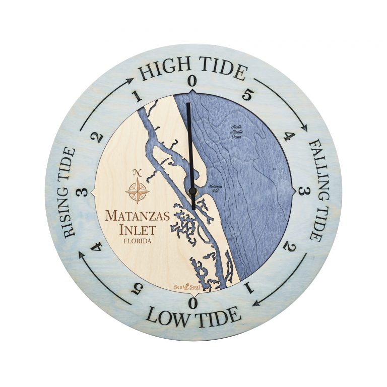 Matanzas Inlet Tide Clock - Sea and Soul Charts
