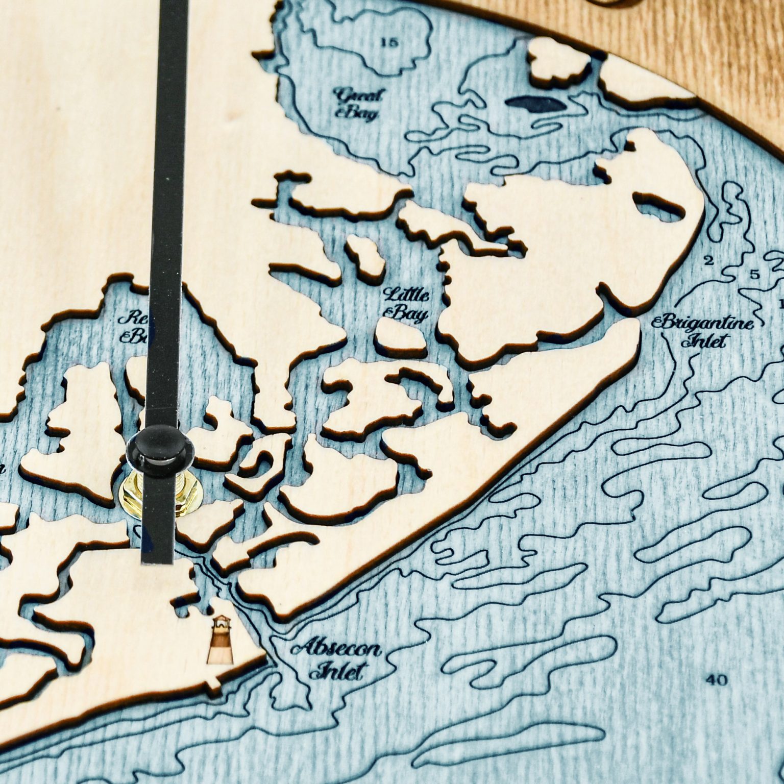 Brigantine New Jersey Tide Clock - Sea and Soul Charts