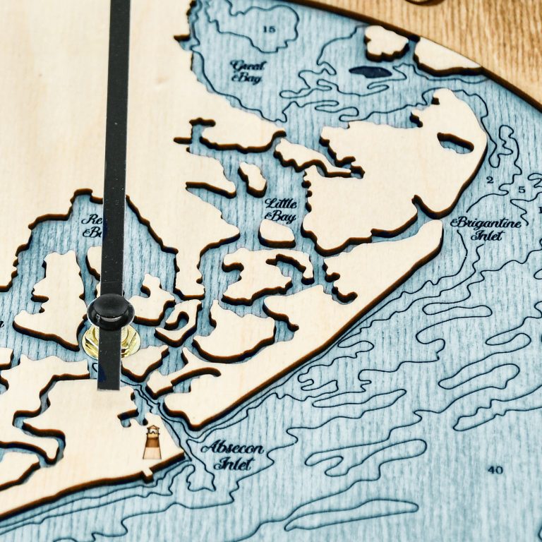 Brigantine New Jersey Tide Clock - Sea and Soul Charts