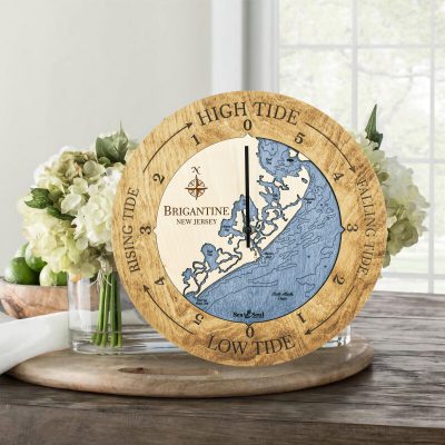 Brigantine New Jersey Tide Clock - Sea and Soul Charts