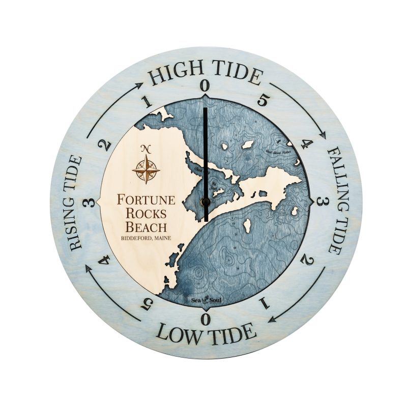 Fortune Rocks Beach Tide Clock - Sea and Soul Charts