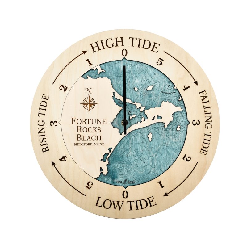 Fortune Rocks Beach Tide Clock - Sea and Soul Charts