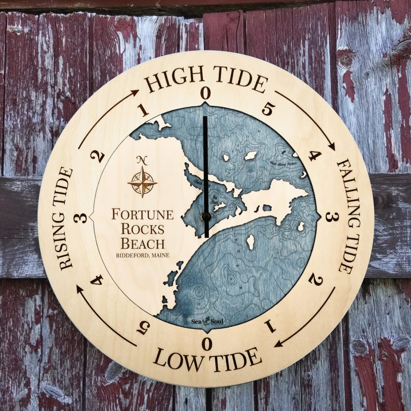 Fortune Rocks Beach Tide Clock - Sea and Soul Charts