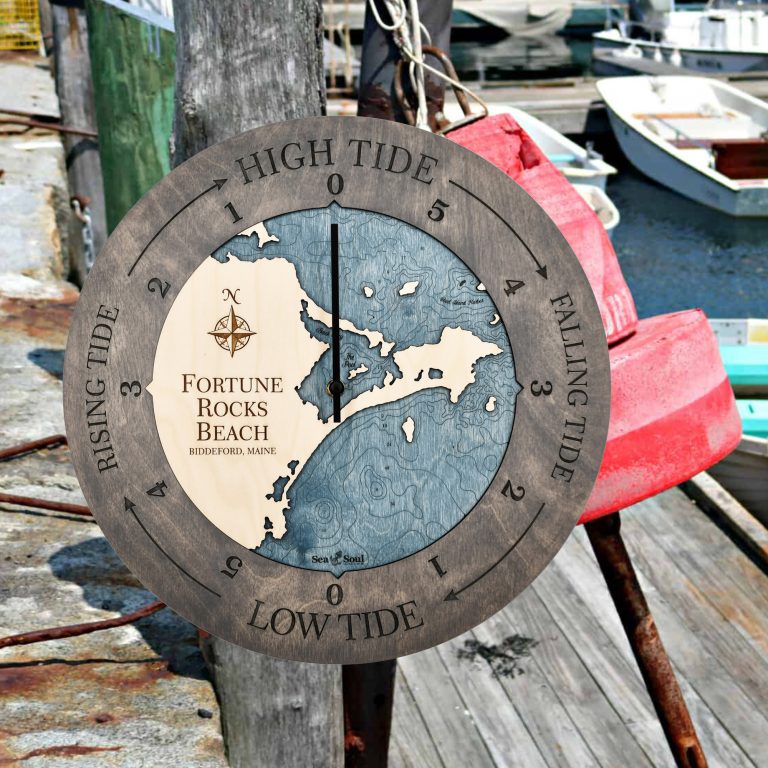 Fortune Rocks Beach Tide Clock - Sea and Soul Charts