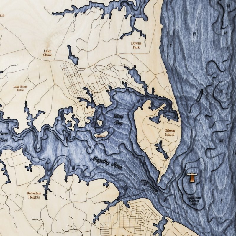 Annapolis Nautical Map Wall Art - Sea and Soul Charts