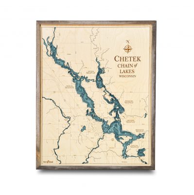 Chetek Chain Nautical Map Wall Art - Sea and Soul Charts