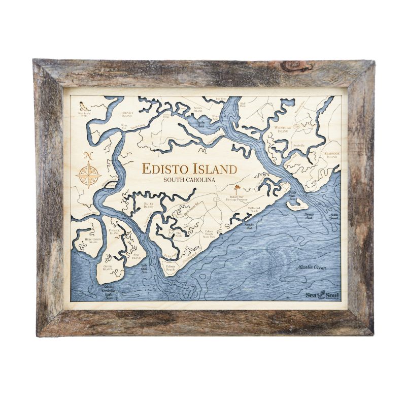 Edisto Island - Two-Level Wall Art - Sea and Soul Charts