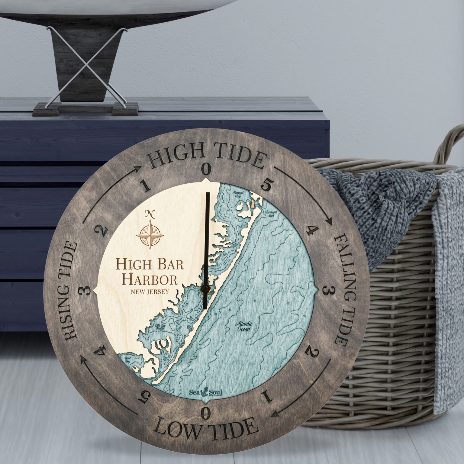 High Bar Harbor Tide Clock - Sea and Soul Charts