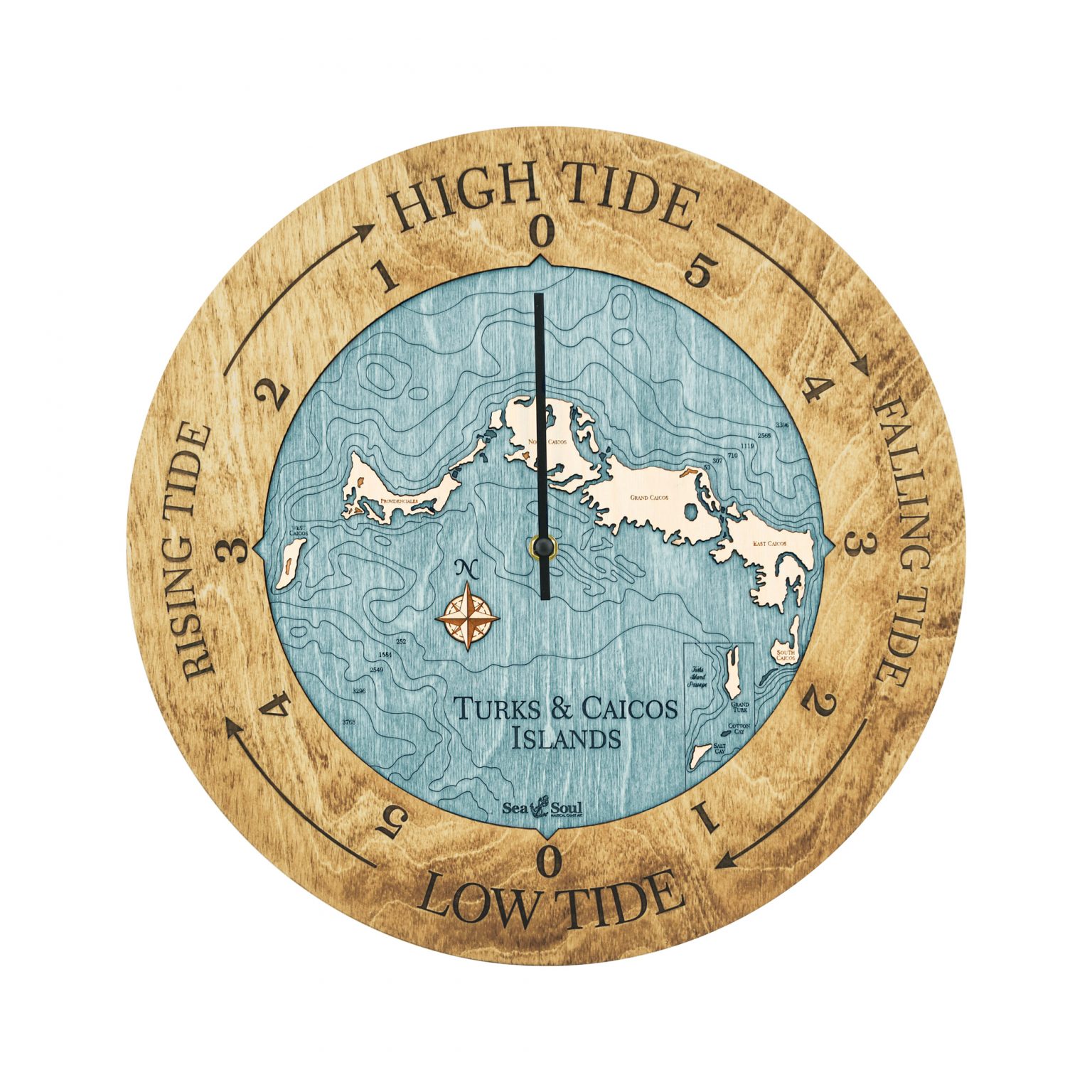 Turks and Caicos Tide Clock - Sea and Soul Charts