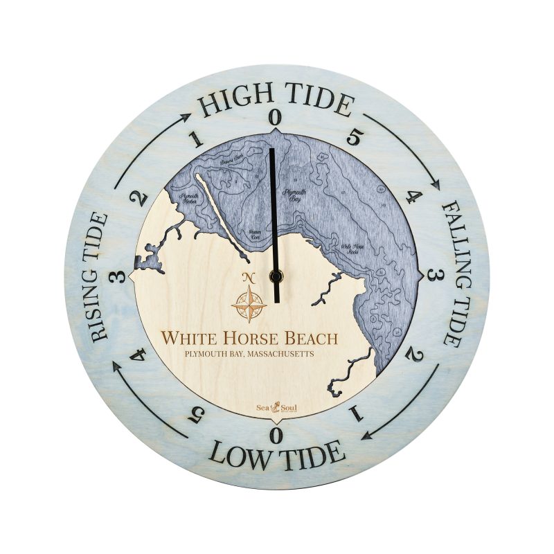 White Horse Beach Tide Clock - Sea and Soul Charts