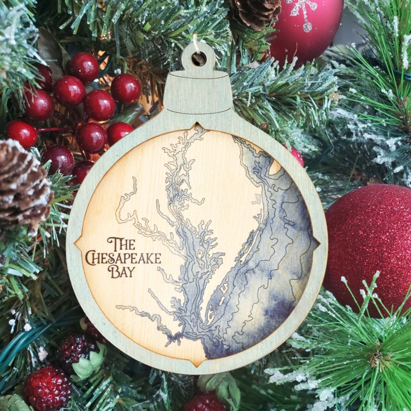 Chesapeake Bay Christmas Ornament - Sea and Soul Charts