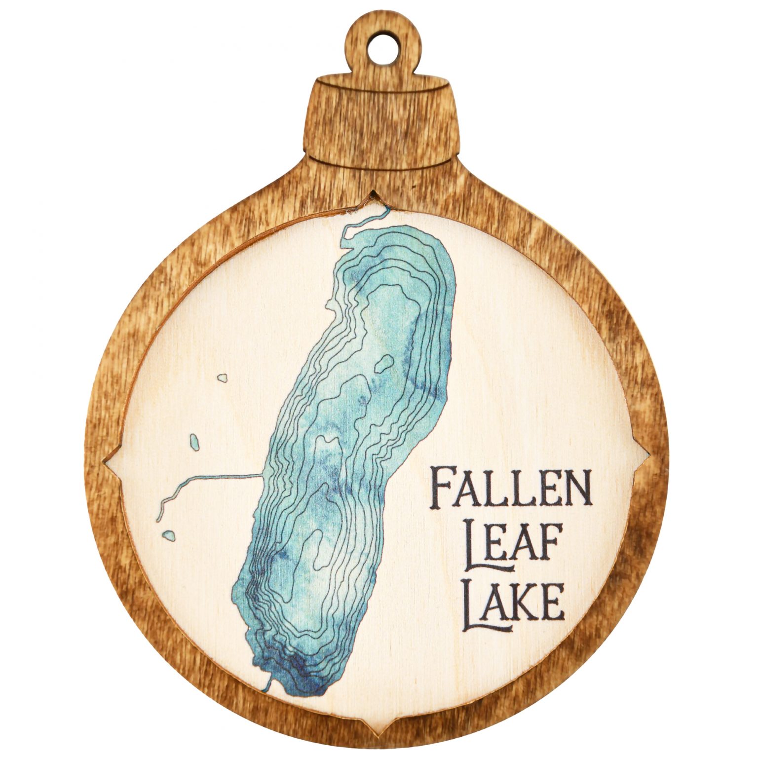 Fallen Leaf Lake Christmas Ornament - Sea and Soul Charts