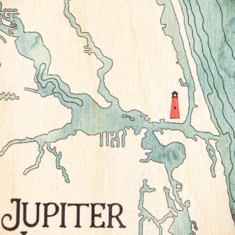 Jupiter Inlet Christmas Ornament - Sea and Soul Charts