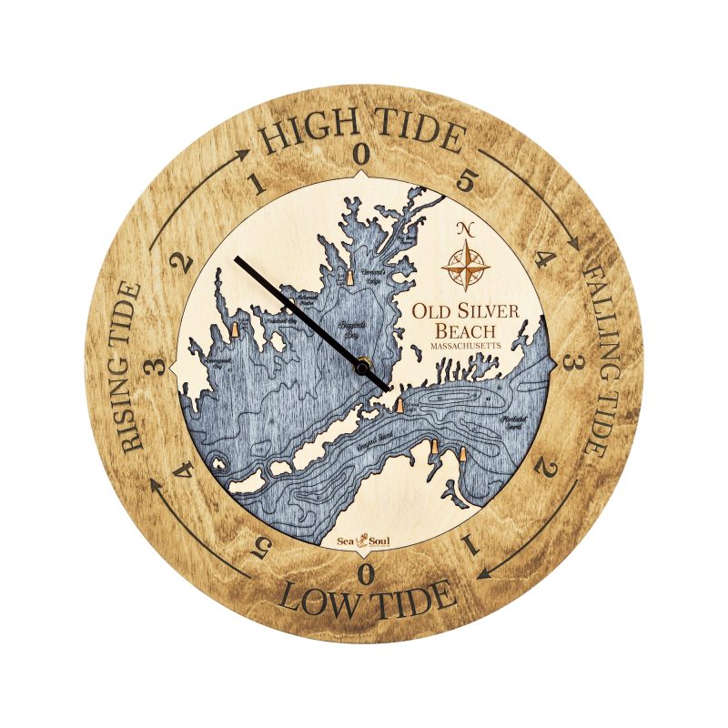 Old Silver Beach Tide Clock - Sea and Soul Charts