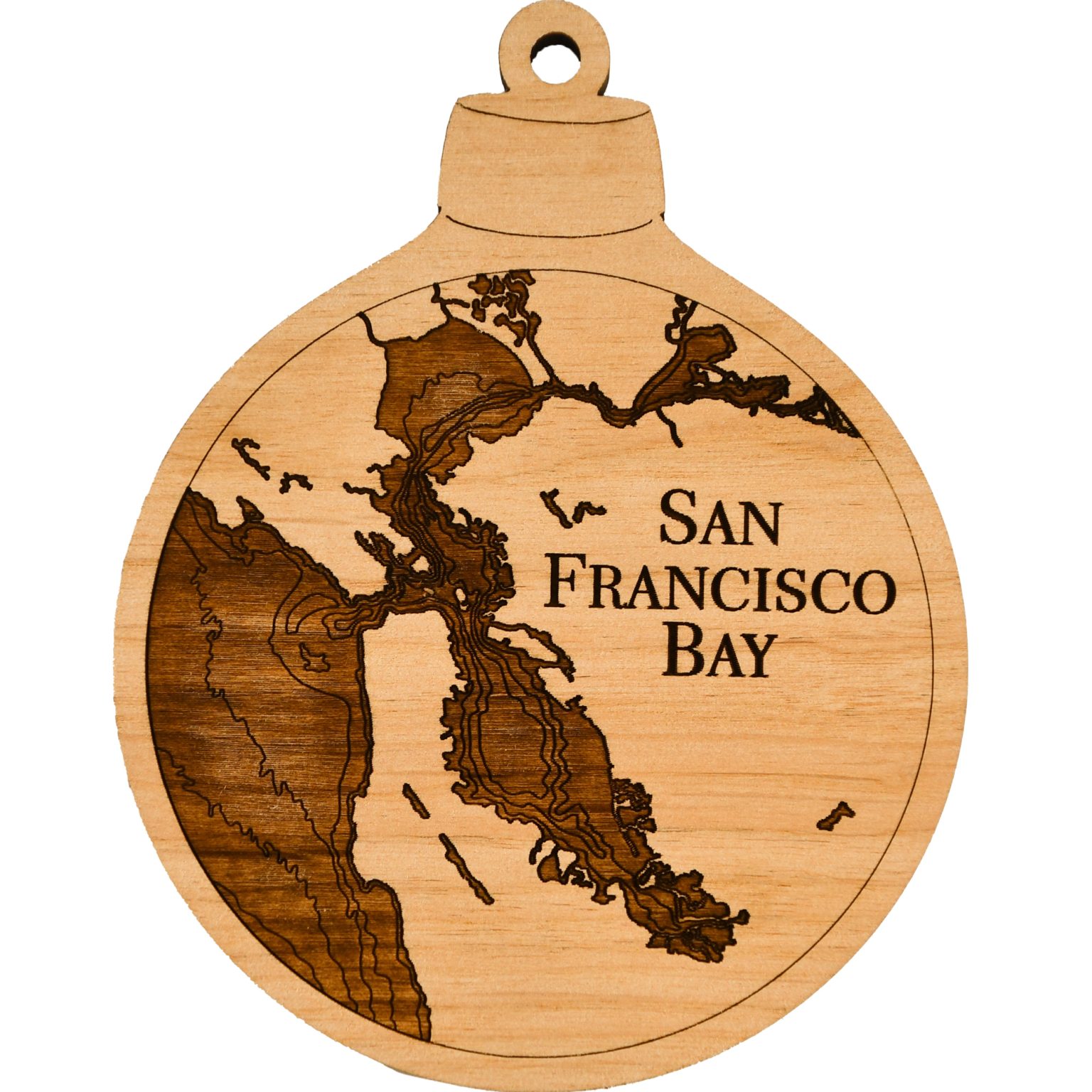 San Francisco Engraved Nautical Ornament - Sea and Soul Charts