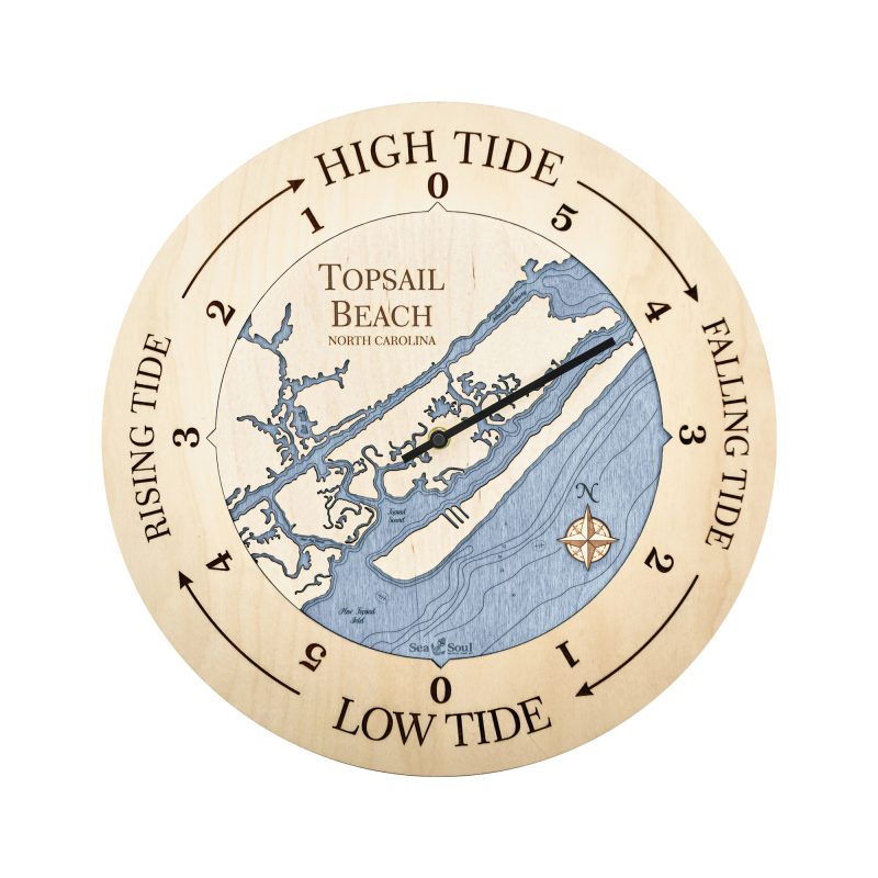 Topsail Beach Tide Clock - Sea and Soul Charts