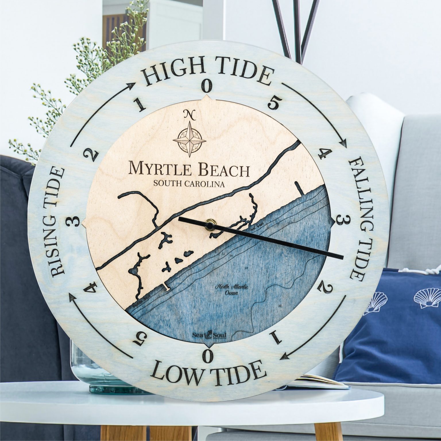 Myrtle Beach Tide Clock - Sea and Soul Charts