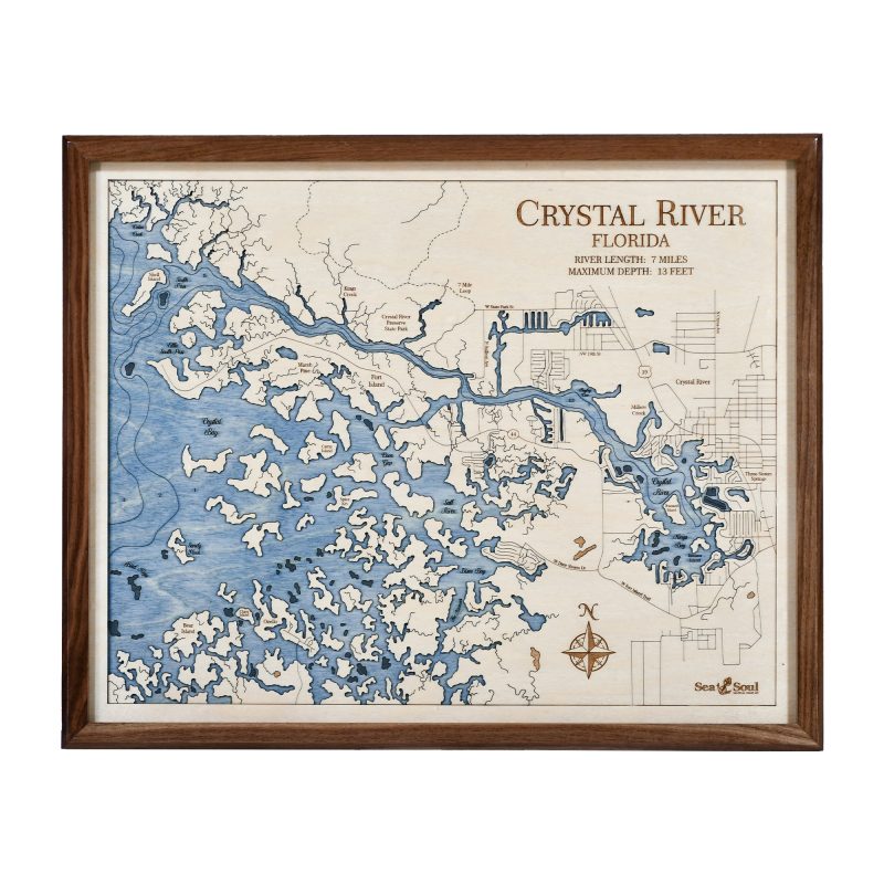 Crystal River Wall Art - 2 Level - Sea and Soul Charts