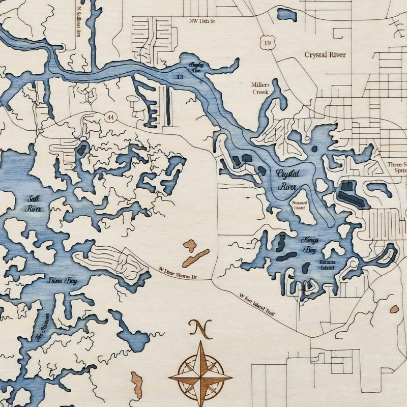 Crystal River Wall Art - 2 Level - Sea and Soul Charts