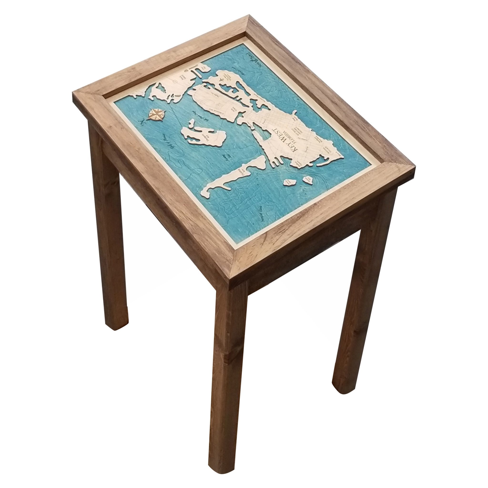 Key West Accent Side Table - Sea and Soul Charts