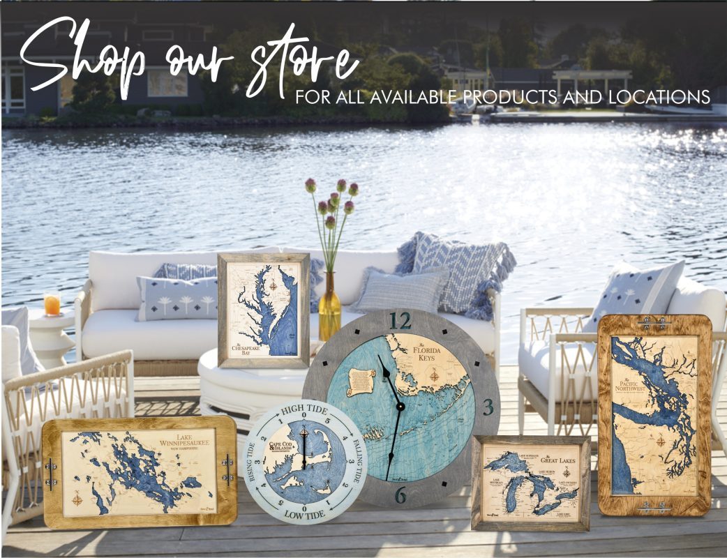 Lewis Smith Lake - Two-Level Wall Art - Sea and Soul Charts